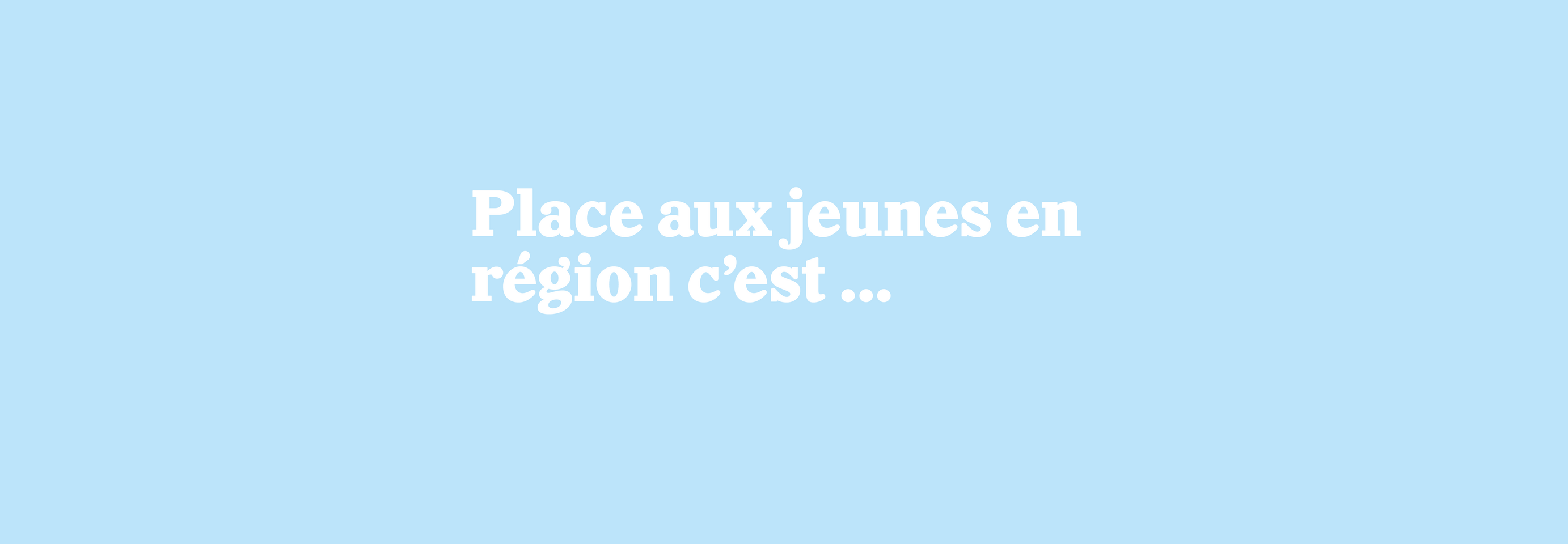 Semaine des régions 2026 — Place aux jeunes en région